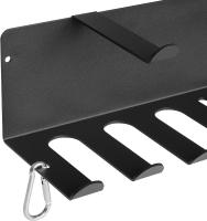 China Home Gym Prong Hooks and Steel Wall Mount Bracket for Lifting Belts and Accessories Rack for sale