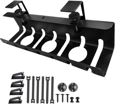 China Organize Your Wires with Office Under Desk Cable Management Tray No Drill Needed for sale