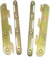 China Bed Fittings Zinc Color Fixed Bed Angle Bracket and Connecting Brackets for Fixed Beds for sale