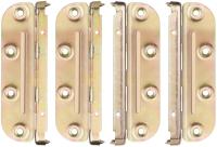 China Bed Fittings Zinc Color Fixed Bed Angle Bracket and Connecting Brackets for Fixed Beds for sale
