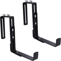 China Black Powder Coating Rail Planter Box Bracket Window Flower Box Bracket Rail Flower Pot Holders for sale