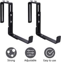 China Black Powder Coating Rail Planter Box Bracket Window Flower Box Bracket Rail Flower Pot Holders for sale