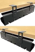 China Convenient Cable Storage Rack for Under Table Wire Organization 1mm Thickness Silver for sale