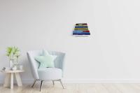 China Invisible Wall Bookshelf for Customized Instruction and Single-side Bracket Structure for sale