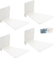 China Single-side Bracket Wall Shelf Set of 4 for Nursery Floating Book Storage Solution for sale