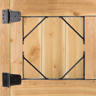 China Adjustable No Sag Gate Kit with Heavy Duty Structure Hanging and Powder Coated Finish for sale