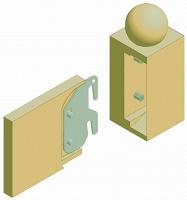 China Stainless Steel Bed Frame Connector Bracket for Customized Size Headboard and Corner Brace for sale