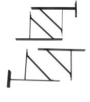 China Customizable Gate Frame Kit Anti Sag Gate Corner Brace Bracket for Shed Doors in Black for sale