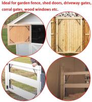 China Customizable Gate Frame Kit Anti Sag Gate Corner Brace Bracket for Shed Doors in Black for sale