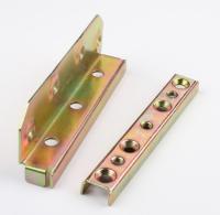China Powder Coating Metal Bed Frame Parts Bed Hook Plate Bracket Fittings Bed Rail Brackets for sale