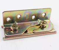 China Powder Coating Metal Bed Frame Parts Bed Hook Plate Bracket Fittings Bed Rail Brackets for sale