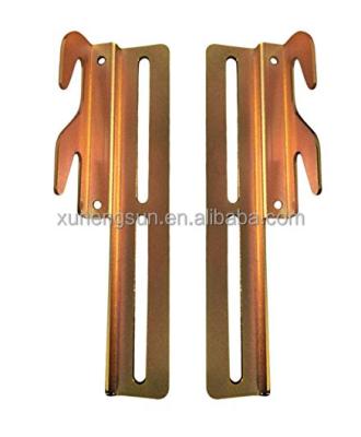 China Metal Bed Frame Headboard Hooks Conversion Bracket Punching with Galvanized Structure for sale