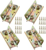China No-Mortise Bed Rail Brackets with Heavy Duty Steel Fittings and CE Rohs ISO 9001 4 Sets for sale