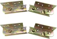 China No-Mortise Bed Rail Brackets with Heavy Duty Steel Fittings and CE Rohs ISO 9001 4 Sets for sale