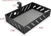 China 360 Degree Rotatable Under Desk Clamp-on Storage Drawer for Home Office Organization for sale
