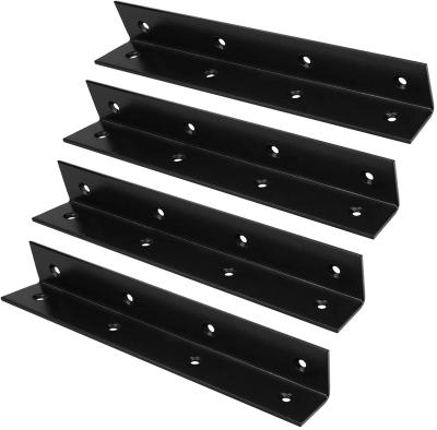 China 4mm/6mm Thickness Steel Corner Brace L Corner Bracket Joint for Wood Cabinets Furniture for sale