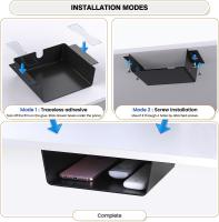 China Functional Design Under Table Storage Shelf for Adjustable Stand Up Table Organizer for sale