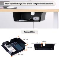 China Functional Design Under Table Storage Shelf for Adjustable Stand Up Table Organizer for sale