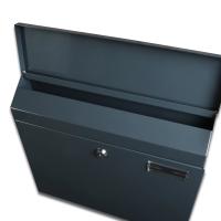 China Wall Mount Locking Mailbox Waterproof Iron Mental Address Numbers Mail Box Outdoor for sale
