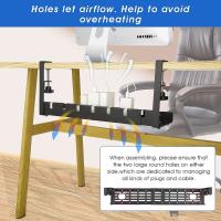 China Under Desk Wire Management Cord Organizer Clampable Cable Basket Cord Holder Tray for sale