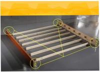China 86mm*26.5mm*33mm Metal Wooden Bed Hardware Parts Hooks for Furniture Accessories for sale