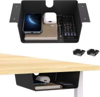 China Logo Customized Logo Under Desk Steel Drawer Organizer for Adjustable Stand Up Desks for sale
