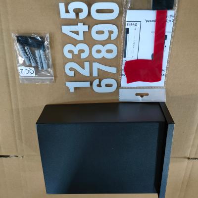 China Large Capacity Wall-Mount Mailbox Made of Galvanized Steel and Customized Logo Print for sale