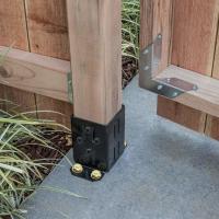 China Nonstandard Heavy Duty 4x4 Concrete Anchors for Securing Wood Fence Post Mailbox Base for sale