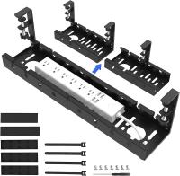 China Customized Logo Under Desk Cable Management Tray Retractable Cord Organizer for Desk for sale