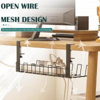 China Living Room Wire Organization Made Simple with Black Under Desk Cable Management Tray for sale