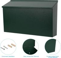 China Rust-Proof Combination Code Lock Large Capacity Galvanized Steel Mail Box for Outdoor for sale