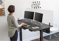 China Long Metal Under Desk Cable Organizer Tray for Perfect Standing Desk Cable Management for sale