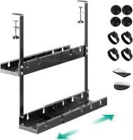 China Double Layer Design Cable Management Tray No Drilling Required for Wire Organization for sale