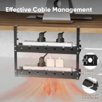 China Double Layer Design Cable Management Tray No Drilling Required for Wire Organization for sale