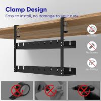 China Double Layer Design Cable Management Tray No Drilling Required for Wire Organization for sale