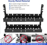 China Double Layer Design Cable Management Tray No Drilling Required for Wire Organization for sale