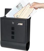 China Wall Mounted Locking Mailbox with Electrostatic Powder Coating and Customizable Color for sale