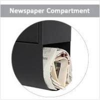 China Wall Mounted Locking Mailbox with Electrostatic Powder Coating and Customizable Color for sale