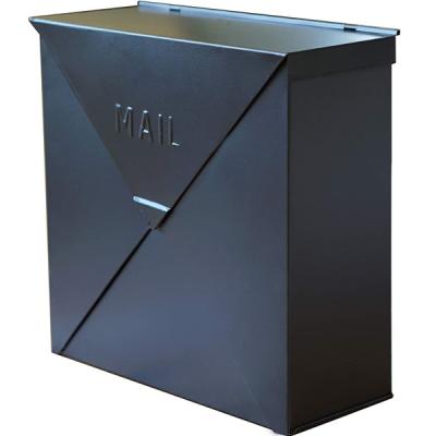 China Custom Logo Printed Industrial Style Iron Wall Mount Post Box with Anti-rust Features for sale