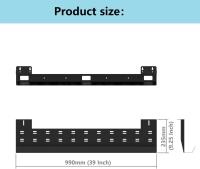 China Long Metal Under Desk Cable Organizer Tray for Perfect Standing Desk Cable Management for sale