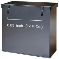 China Custom Logo Printed Industrial Style Iron Wall Mount Post Box with Anti-rust Features for sale