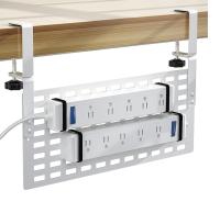 China Steel Under Desk Cable Organizer Tray with High Capacity Adjustable Docking Station for sale