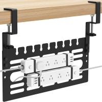 China Black Under Desk Cable Organizer Tray The Ultimate Desk Wire Management Solution for sale