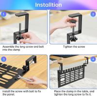 China Black Under Desk Cable Organizer Tray The Ultimate Desk Wire Management Solution for sale