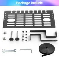 China Customized Logo Print Under Desk Cable Rack for Neat Wire Management without Drilling for sale