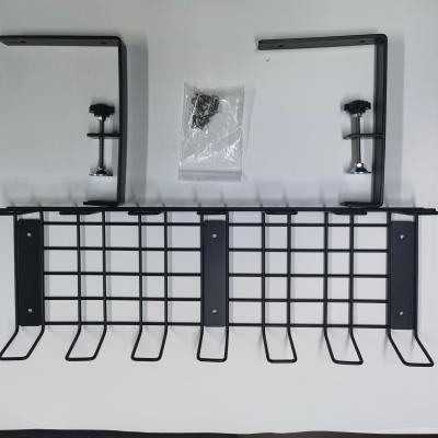 China Nonstandard Black 16 x 6.3 x 7.6 inches High Capacity Wire Management Under Desk Tray for sale