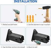 China Hanging Garage Organizer Tri-Ball Trailer Mount Hitch Cargo Carrier for Trucks/SUV Cars for sale