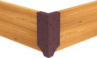 China Silver Raised Garden Bed Corner Brackets Heavy Duty L Bracket for Custom Structures for sale