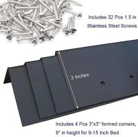 China Custom Steel Outdoor Raised Garden Bed Corner Kit Brackets for Vegetable Flower Plant for sale