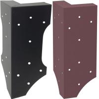 China 90 Degree Angle Punching Corner Bracket for Rust Resistant Iron Garden Corner Brackets for sale